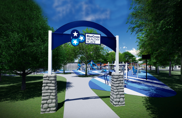 BlueCross Healthy Place at Highland Park - Playground Rendering 1 ...